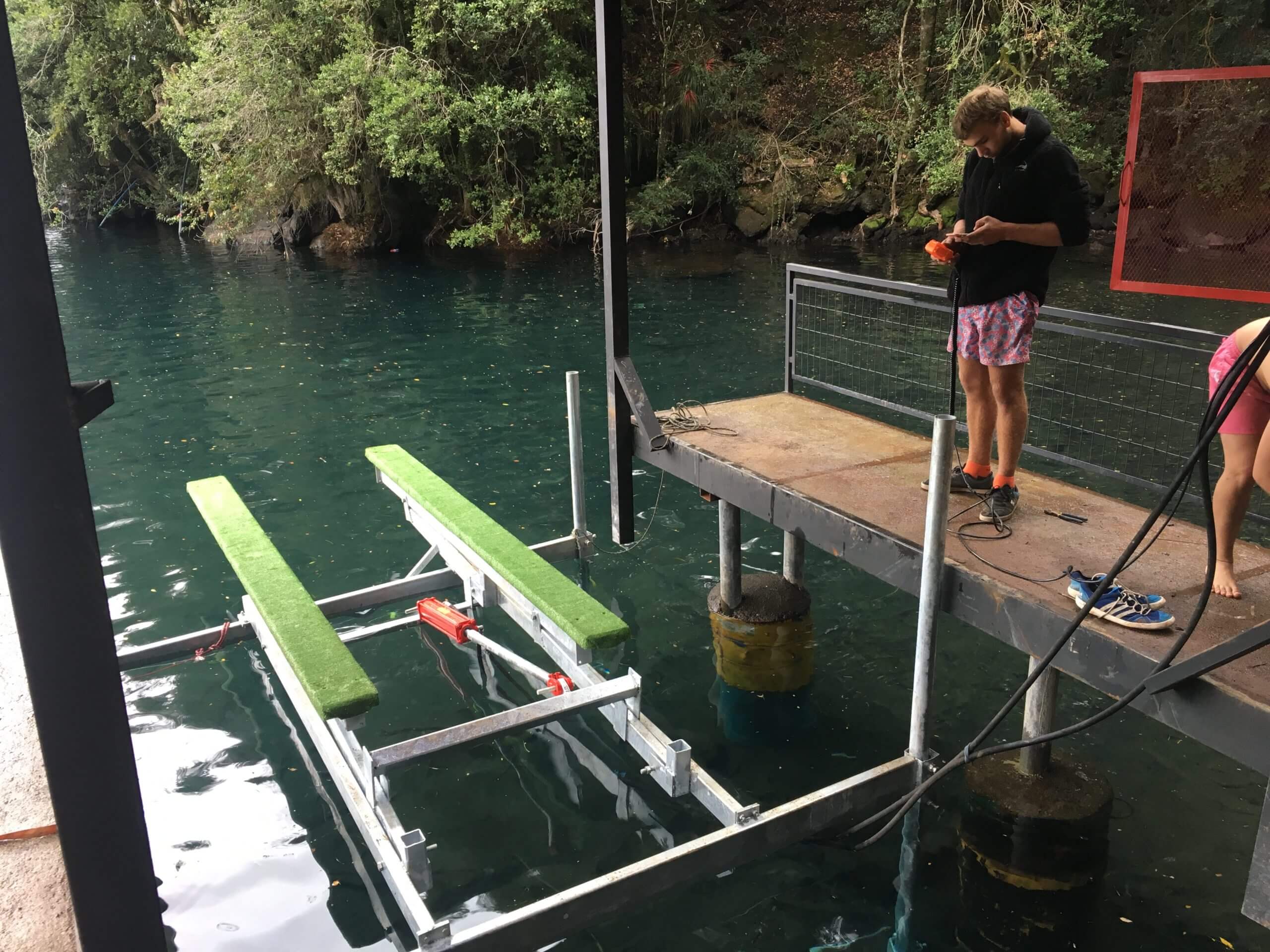 Sistema de levante en Lago Calafquén - SmartDock